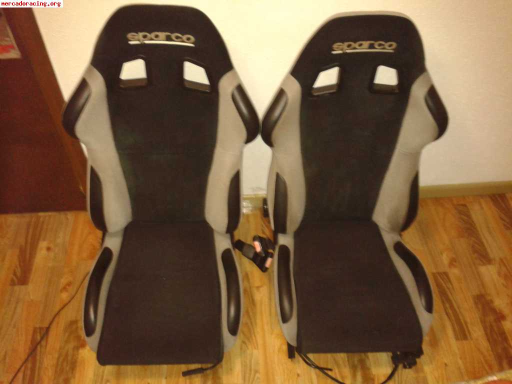 Se venden pareja de semibaquets sparco torino negro/beig