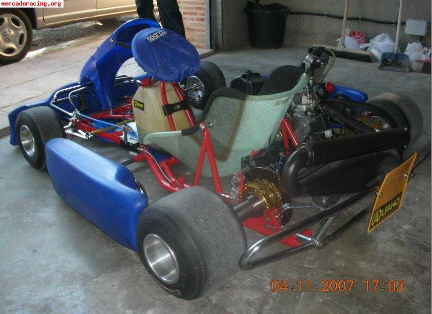VENDO KART ROTAX 125cc, chasis ARISCO.