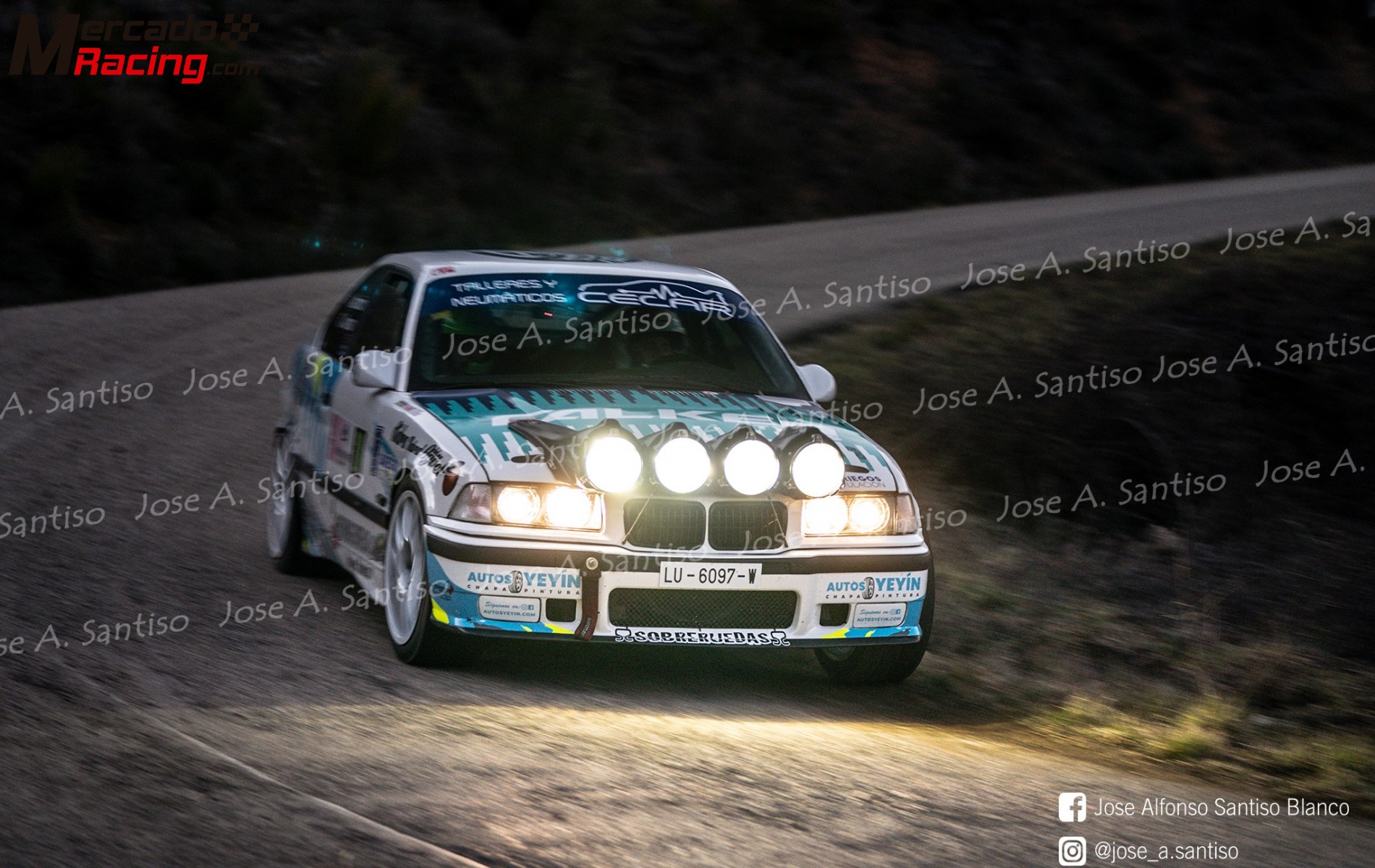 BMW M3 e36 gr. A. Campeón absoluto rallyes CyL 2023